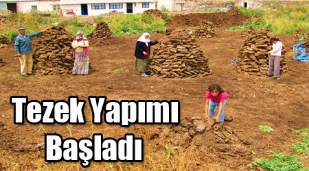 Selim'de Tezek Yapımı Başladı