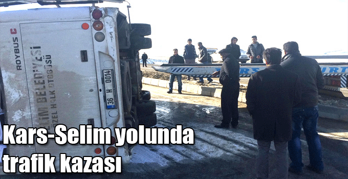 Kars-Selim yolunda trafik kazası